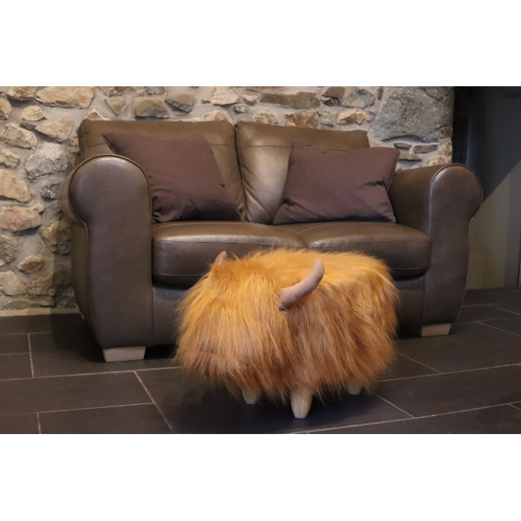 Dillis the highland cow footstool store